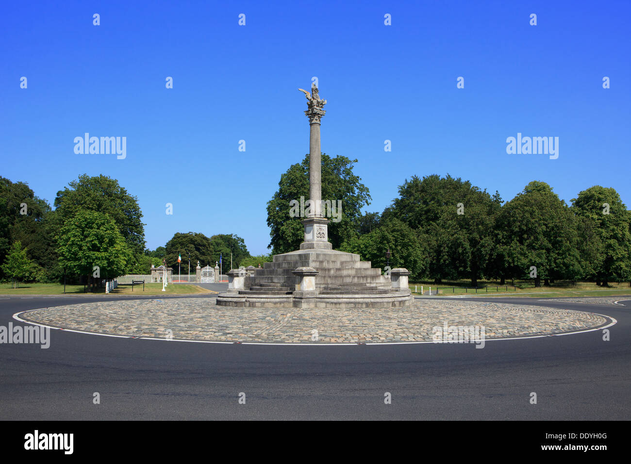 The Phoenix Monument at the Phoenix Park in Dublin, Ireland Stock Photo ...
