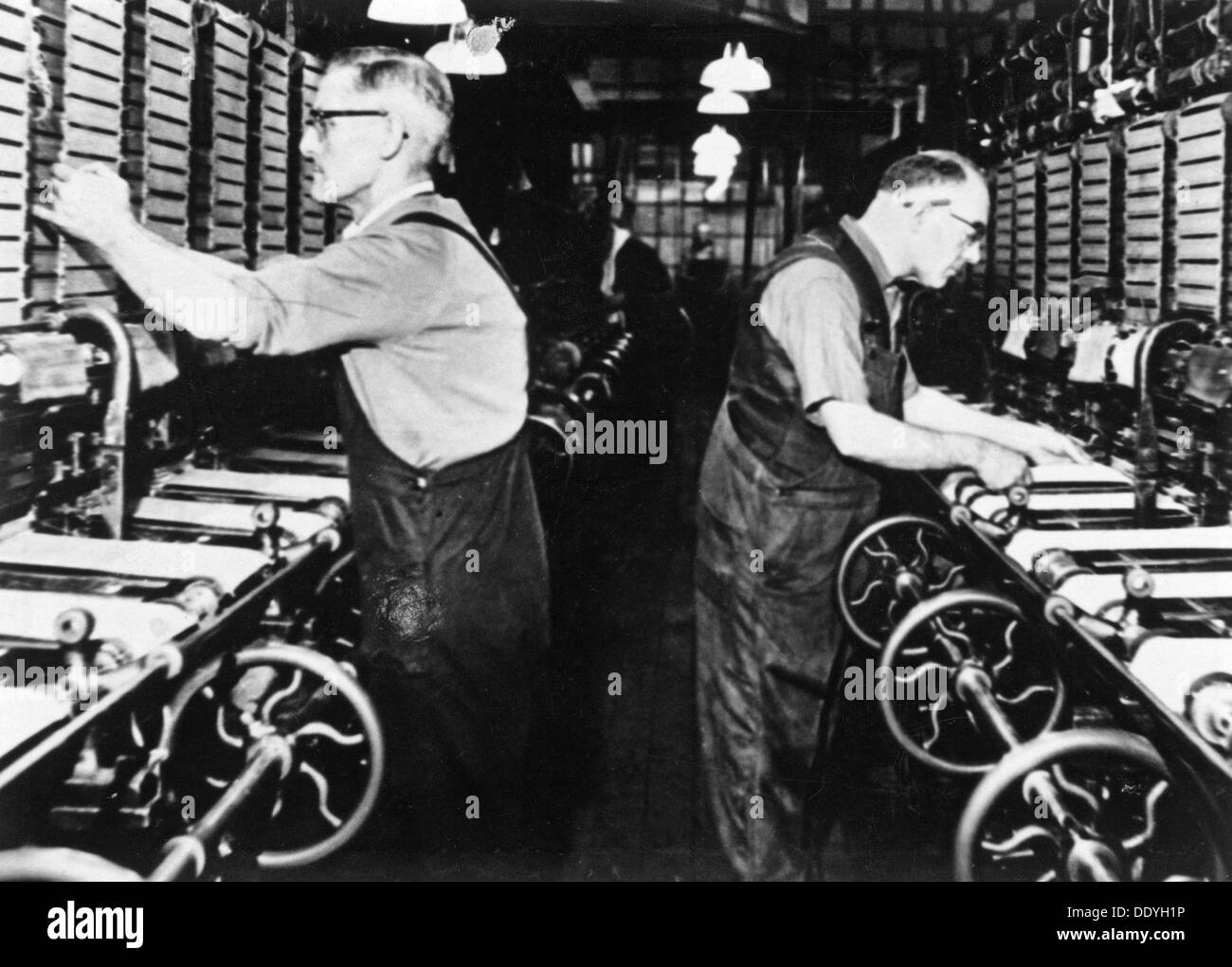 Nottingham lace factory Black and White Stock Photos & Images - Alamy