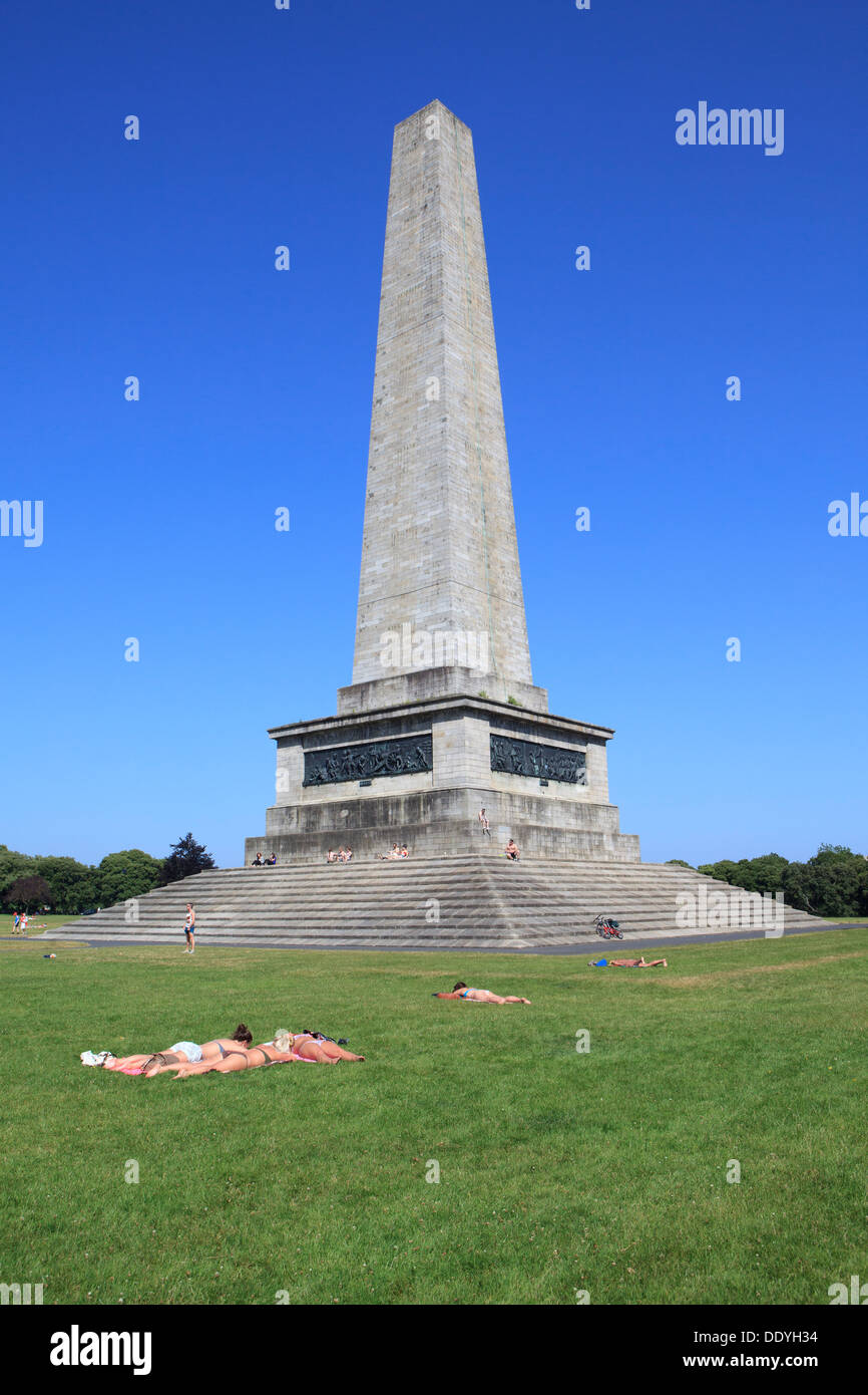The Wellington Monument at the Phoenix Park in Dublin, Ireland Stock ...