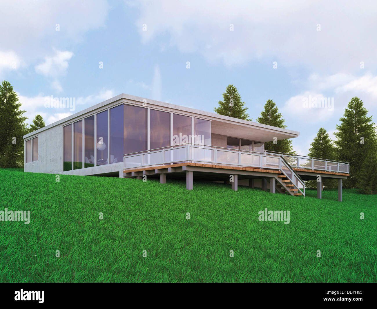3d rendering house exterior hi-res stock photography and images - Alamy