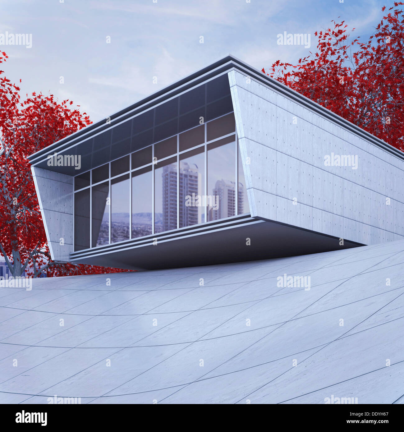 3d rendering modern high rise buildings hi-res stock photography and ...