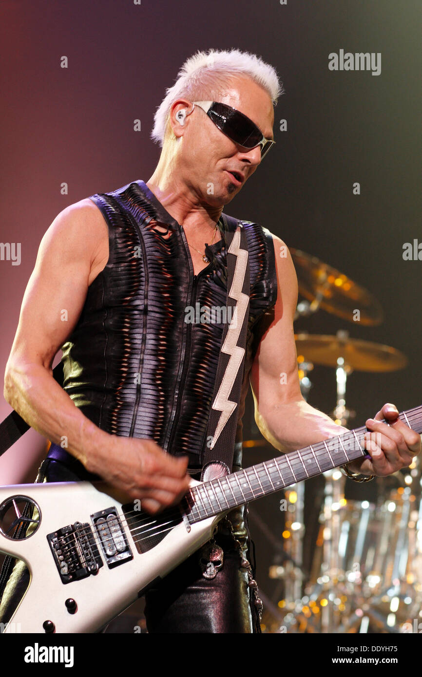 Rudolf Schenker, Scorpions, at the AVO Session in Basel, Switzerland ...