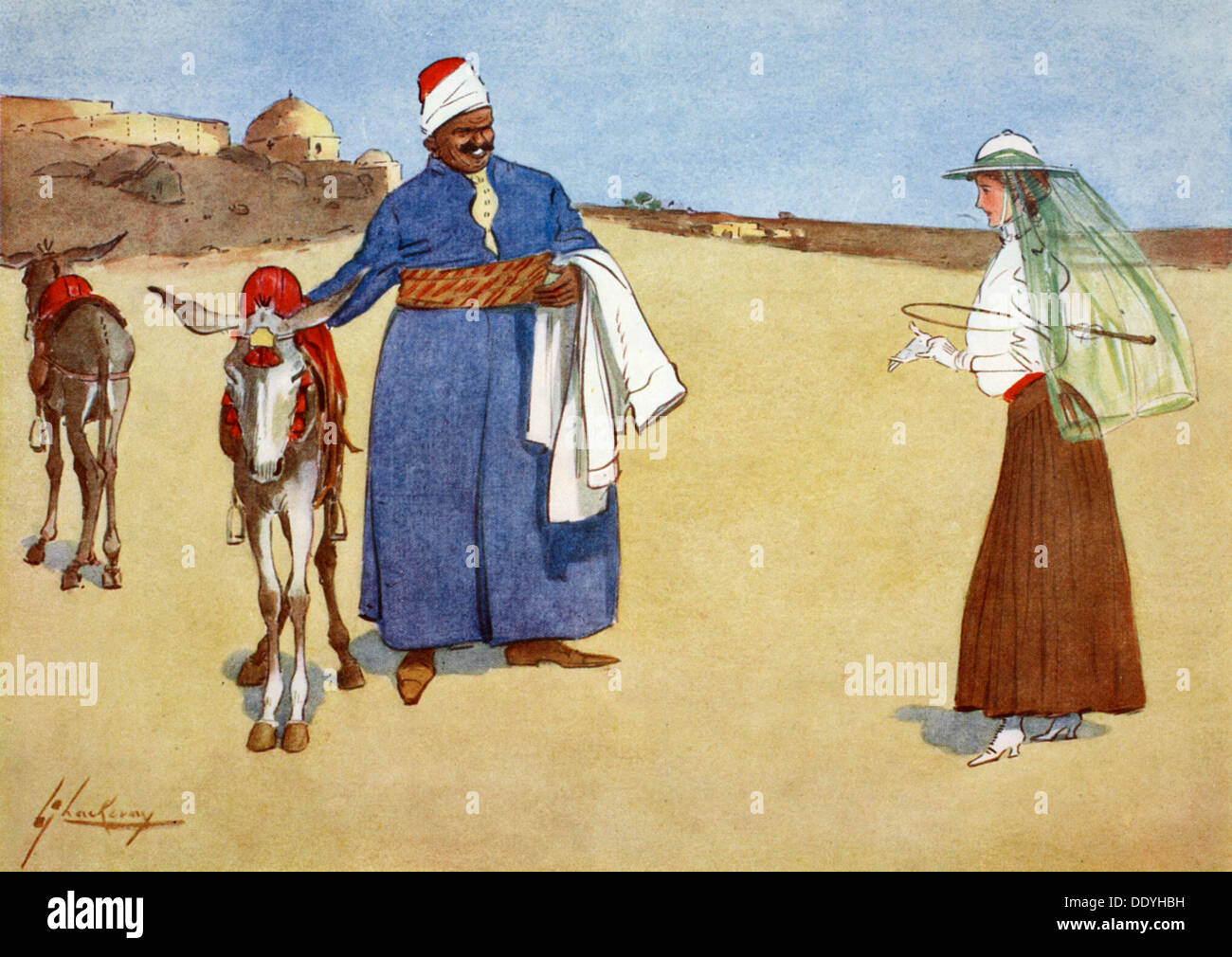 'Beauty and the Beasts', 1908. Artist: Lance Thackeray Stock Photo - Alamy