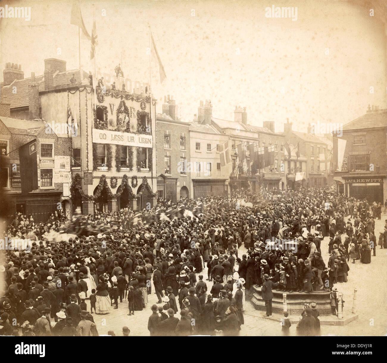 Queen Victoria's Golden Jubilee Celebrations, Chesterfield, Derbyshire ...