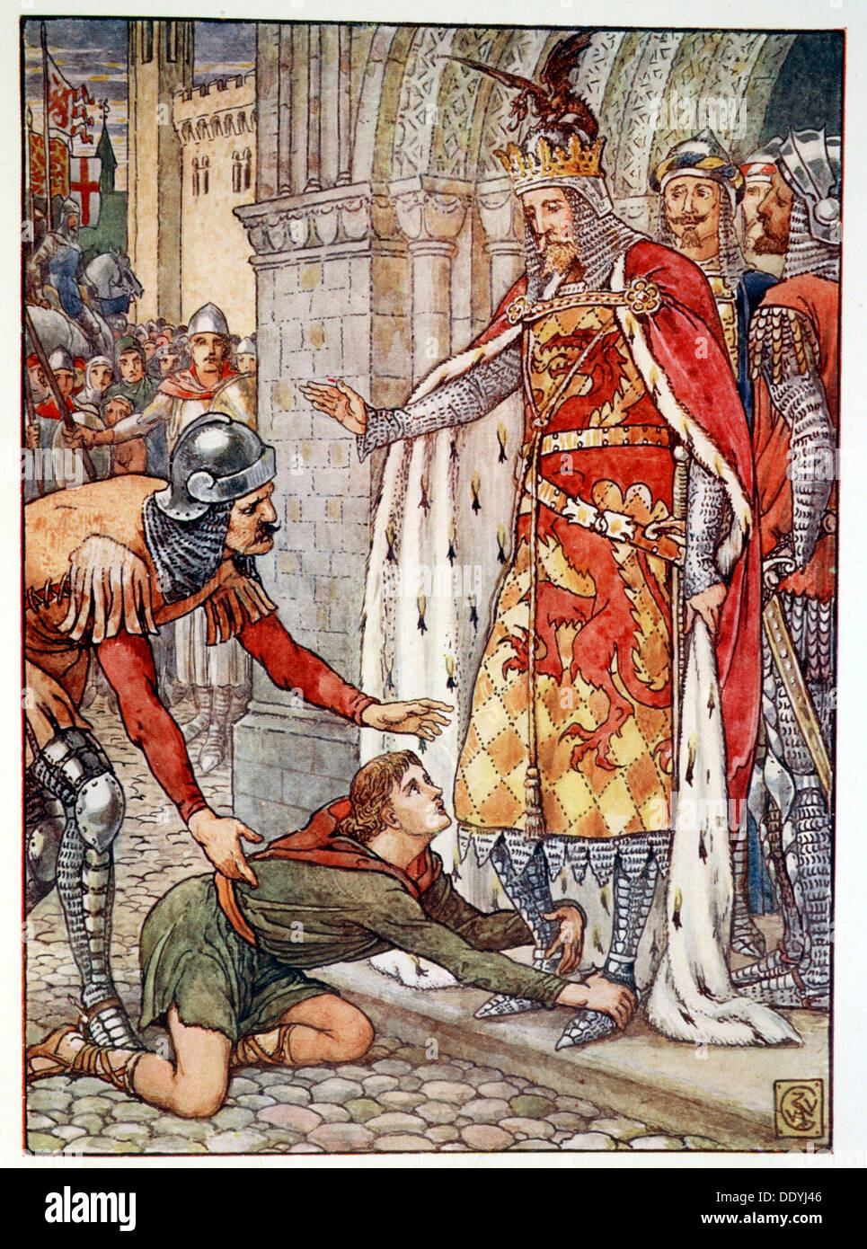 'Young Owen Appeals to the King', 1911. Artist: Unknown Stock Photo - Alamy