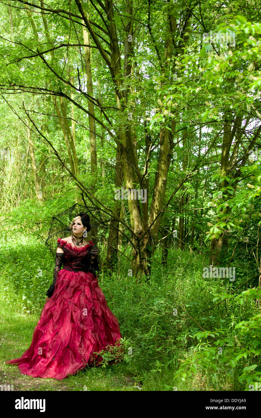 Woman, Gothic, Baroque, outdoor Stock Photo - Alamy