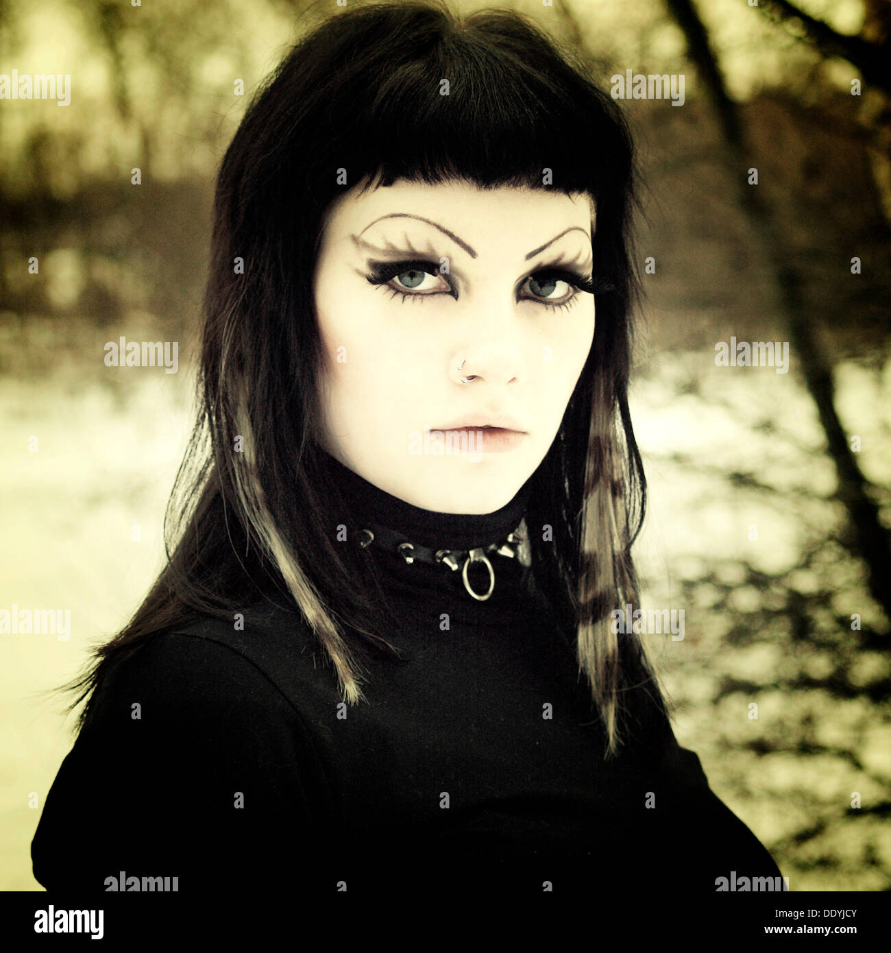 Woman, Gothic style, Retro style, portrait Stock Photo - Alamy