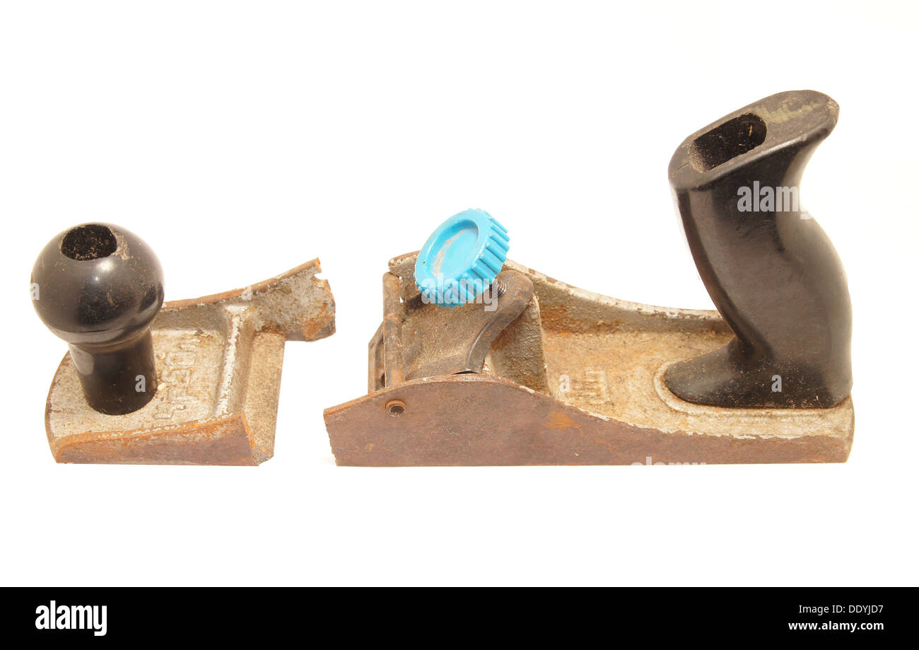 old broken plane on a white background Stock Photo - Alamy