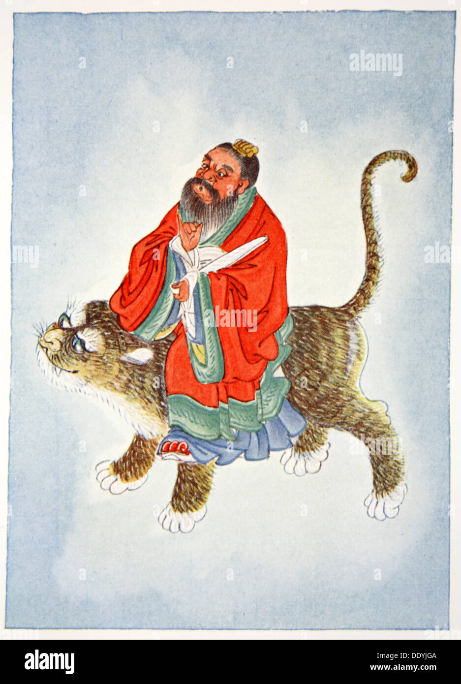 Zhang Daoling, Chinese Taoist hermit and philosopher, 1922. Artist ...