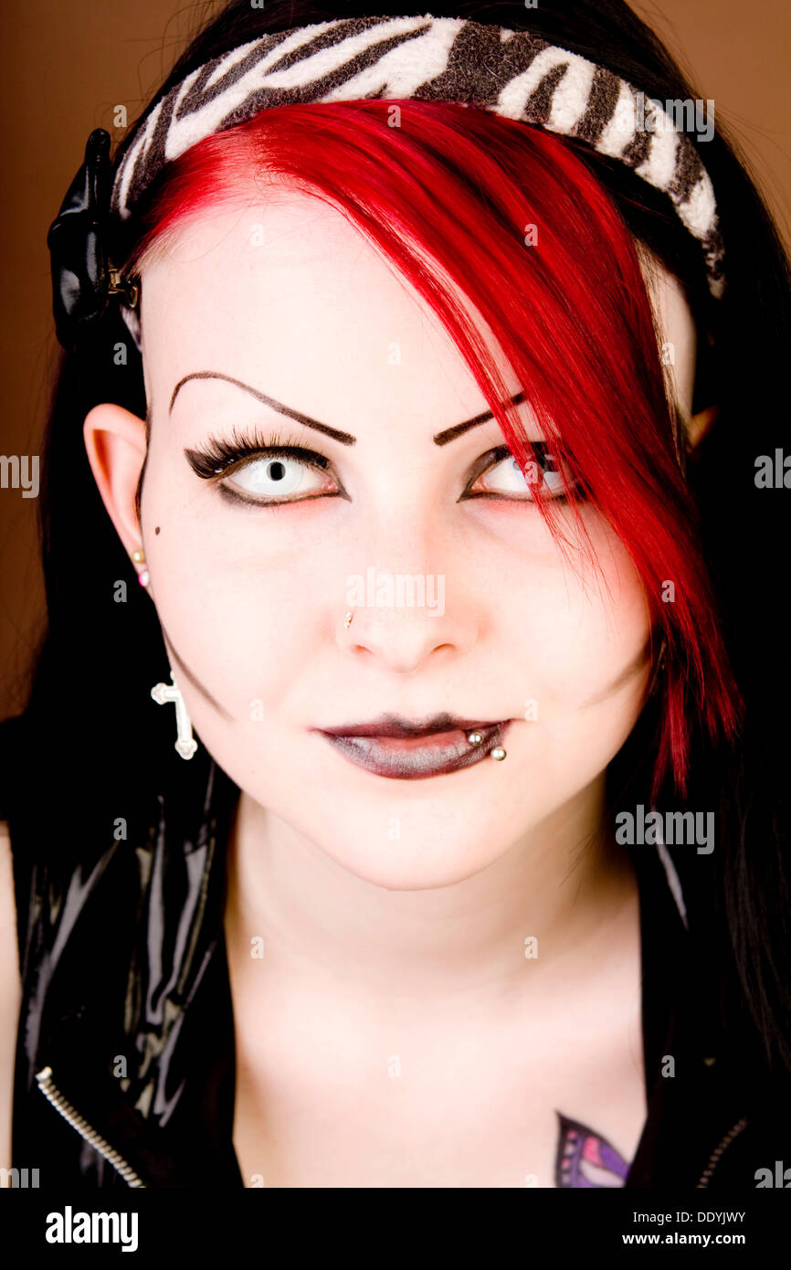 Portrait piercings close up hi-res stock photography and images - Alamy