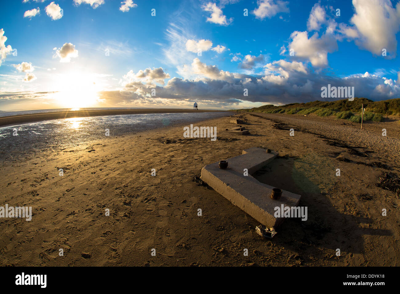 Burnham on sea beach hi-res stock photography and images - Alamy