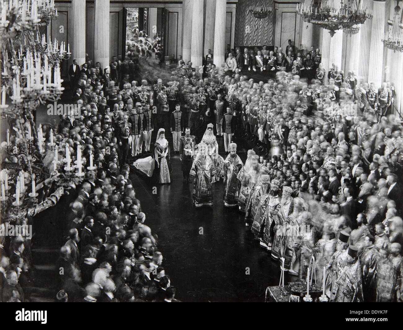 Tsar Nicholas II at the opening ceremony of the first Duma, St ...
