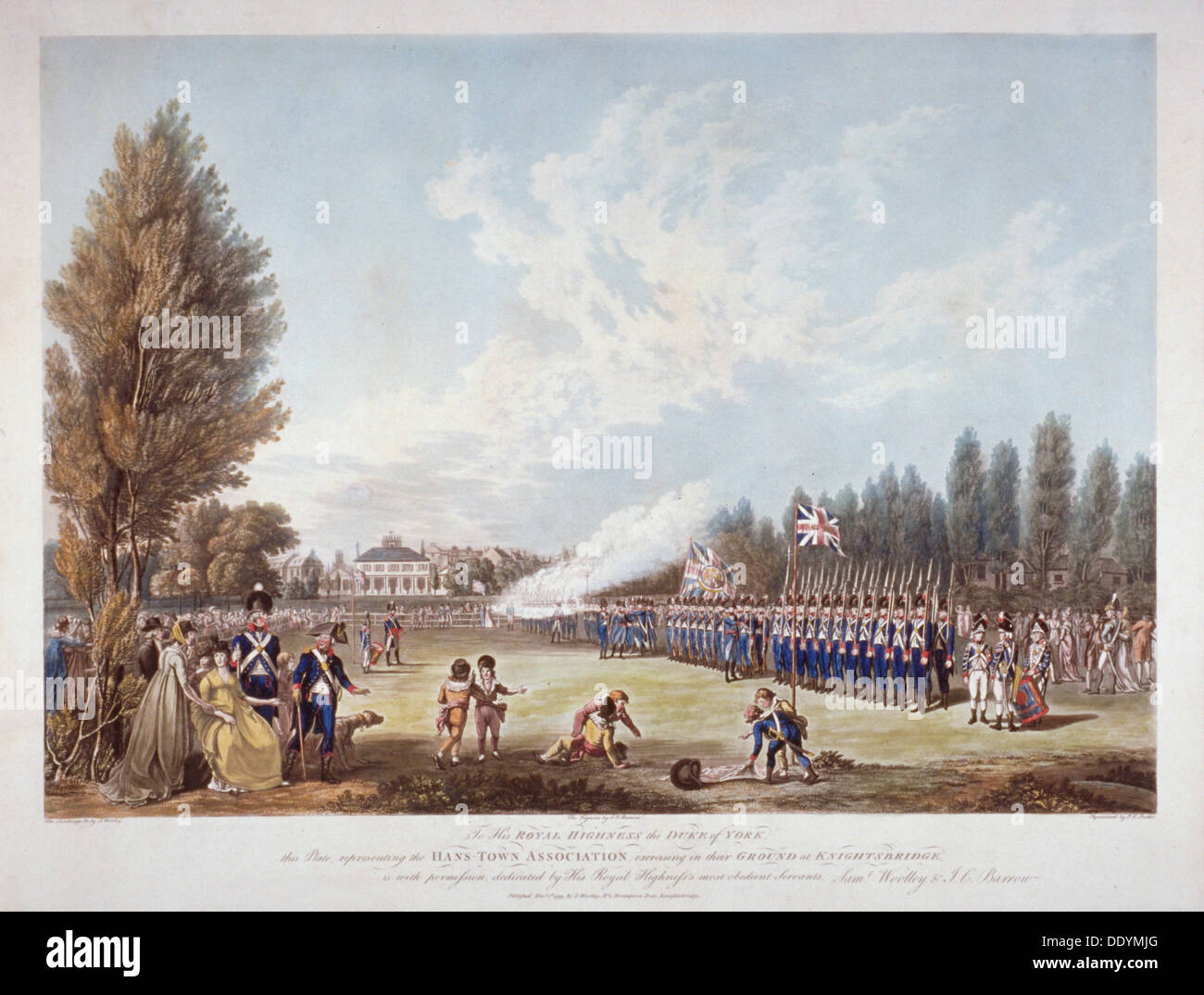 The Hans-Town Association exercising at their ground in Knightsbridge ...