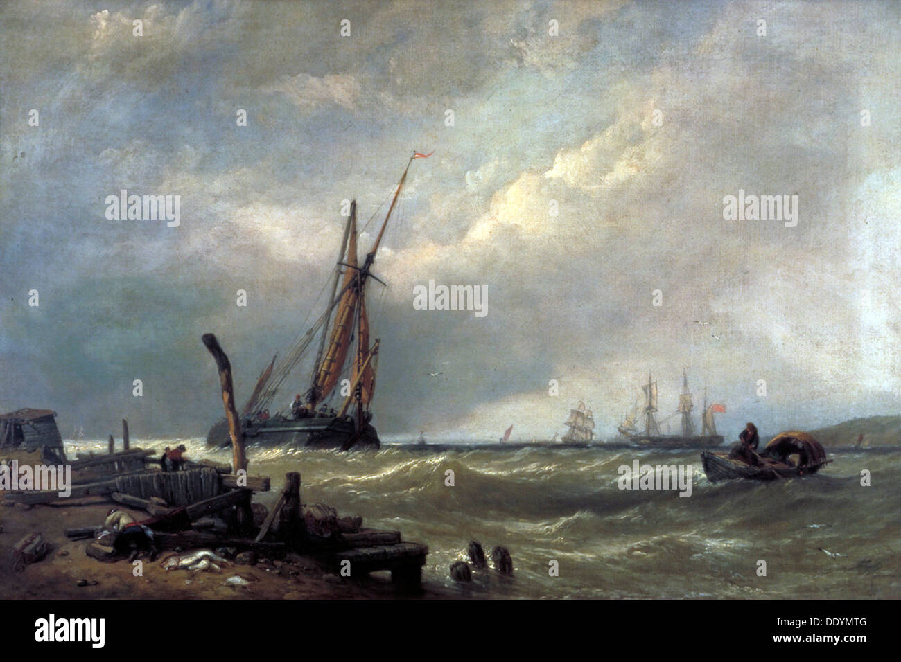 'On the Texel', 1856. Artist: Clarkson Stanfield Stock Photo - Alamy