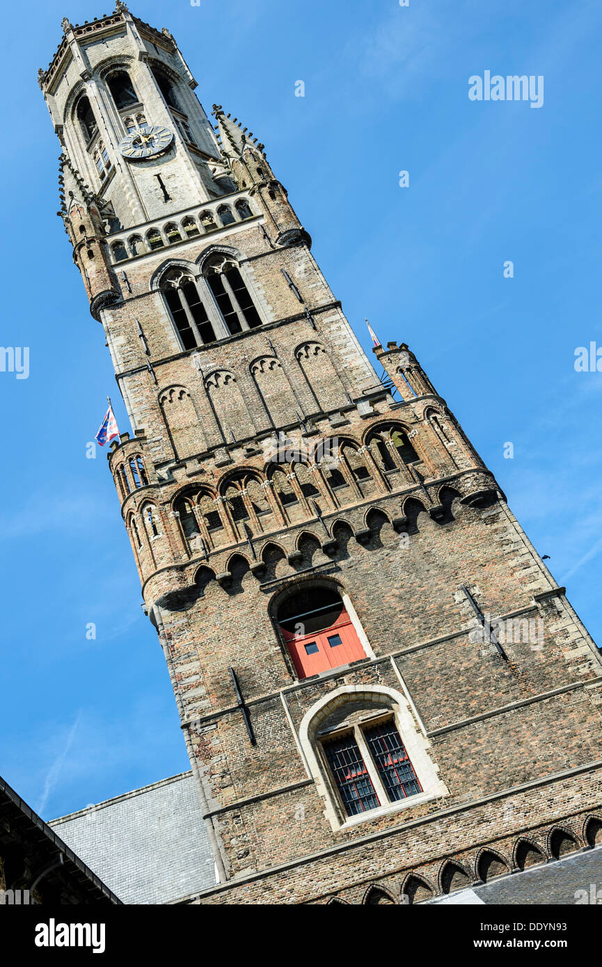 The belfry of Bruges, or Belfort, is a medieval bell tower in the ...