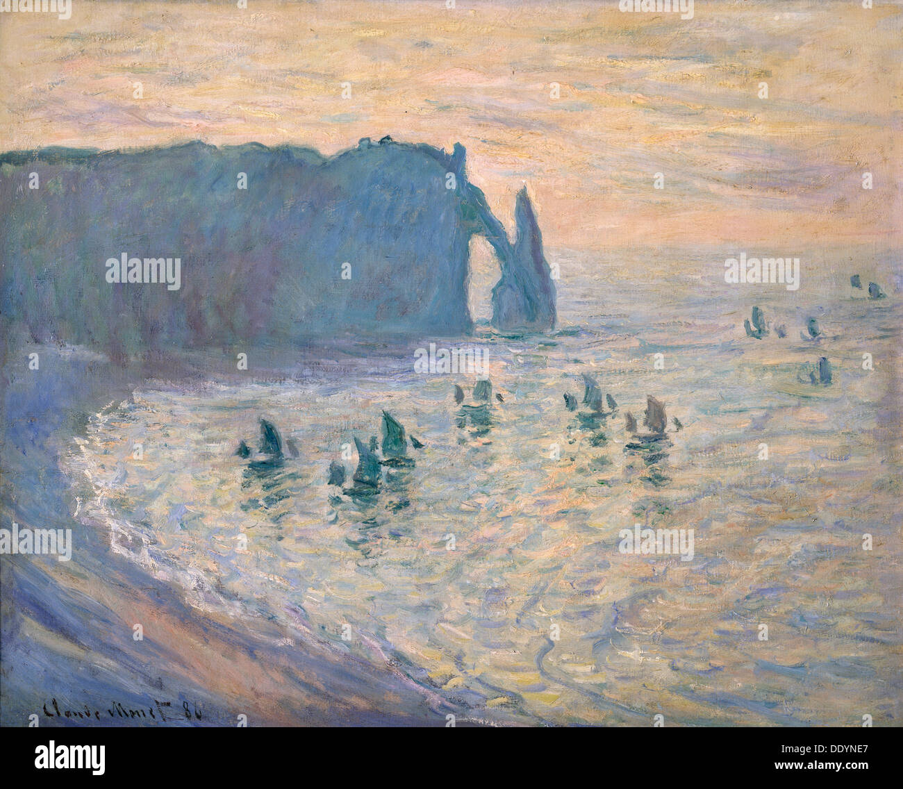 'Cliffs at Ètretat', 1885-1886. Artist: Claude Monet Stock Photo - Alamy