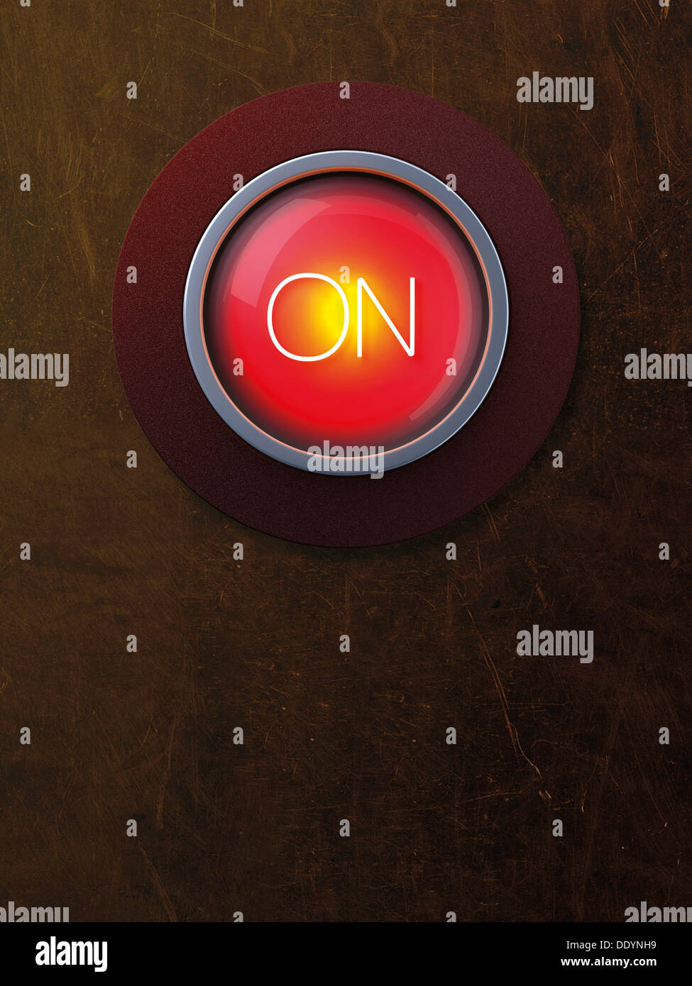 Button, lettering "On Stock Photo - Alamy