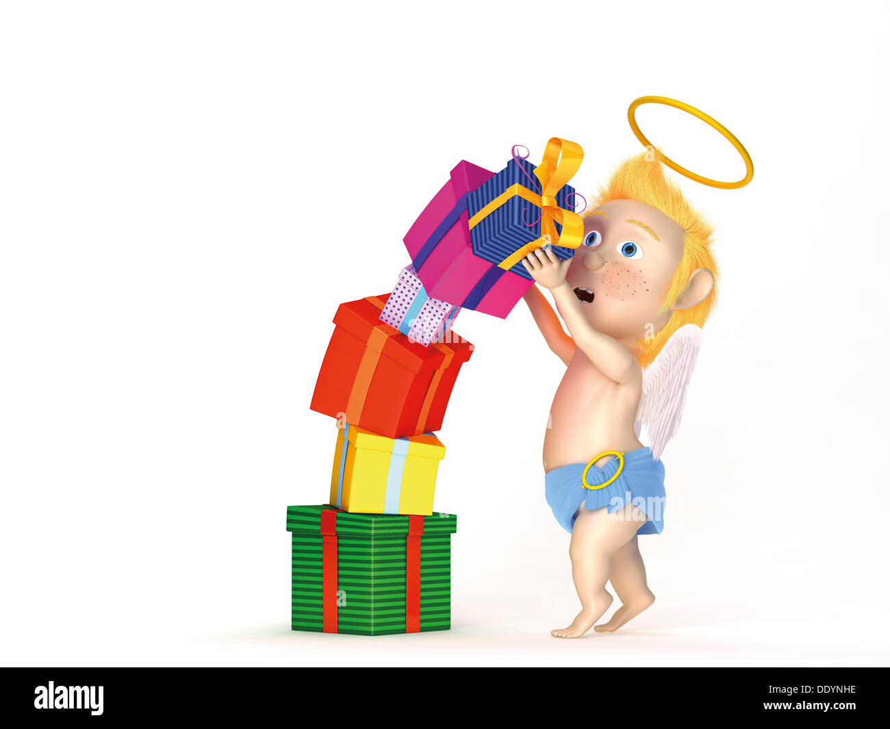 Angel holding Cut Out Stock Images & Pictures - Alamy