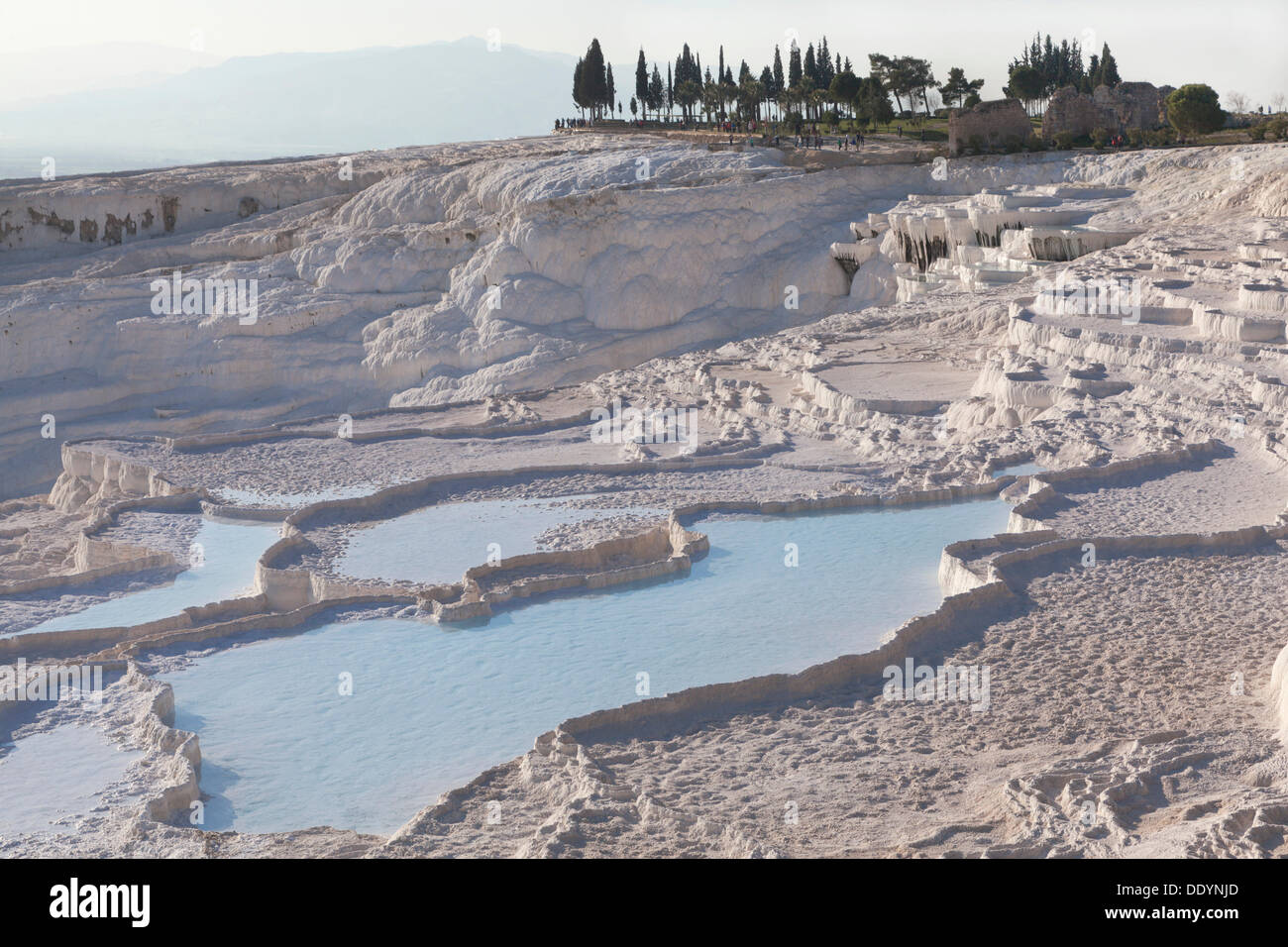 Travertine terraces at Pamukkale, Turkey Stock Photo - Alamy