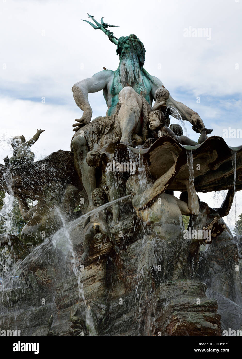 The Neptune Fountain (Neptunbrunnen) in Berlin, built 1891 Stock Photo ...
