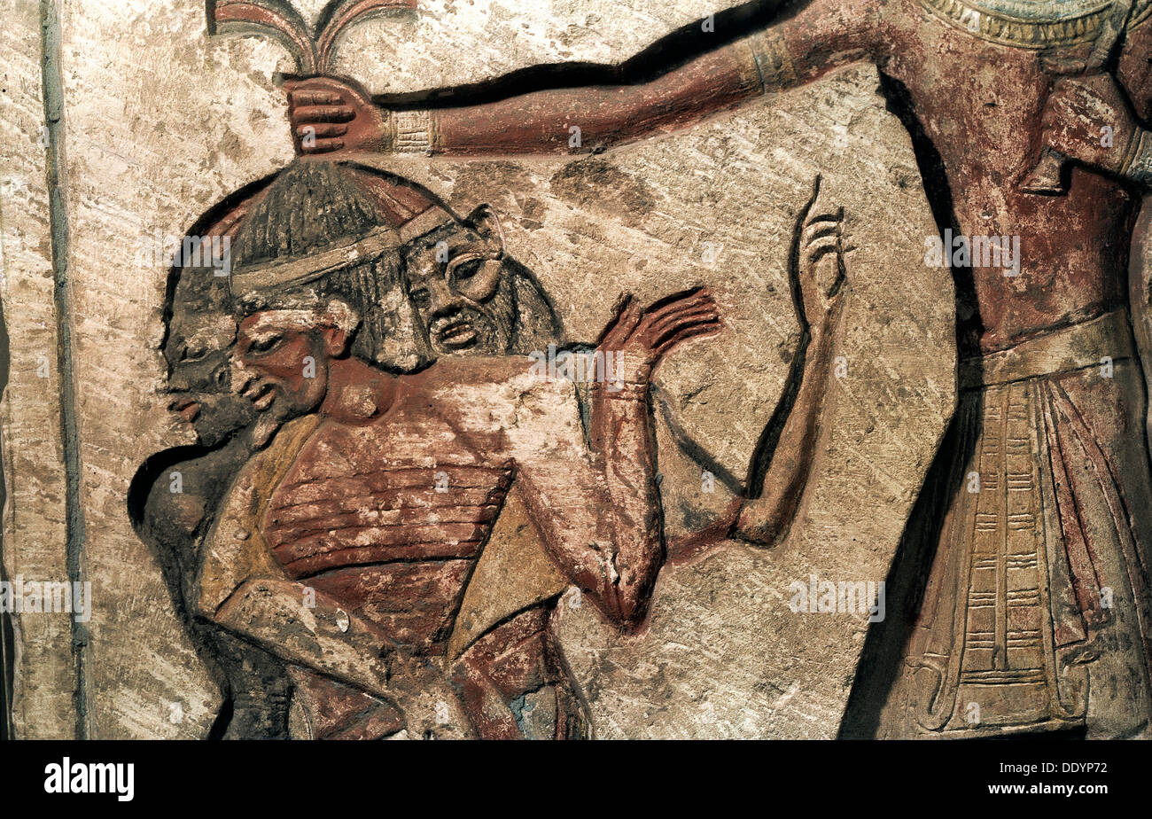 Relief ramses ii smiting enemies hi-res stock photography and images ...