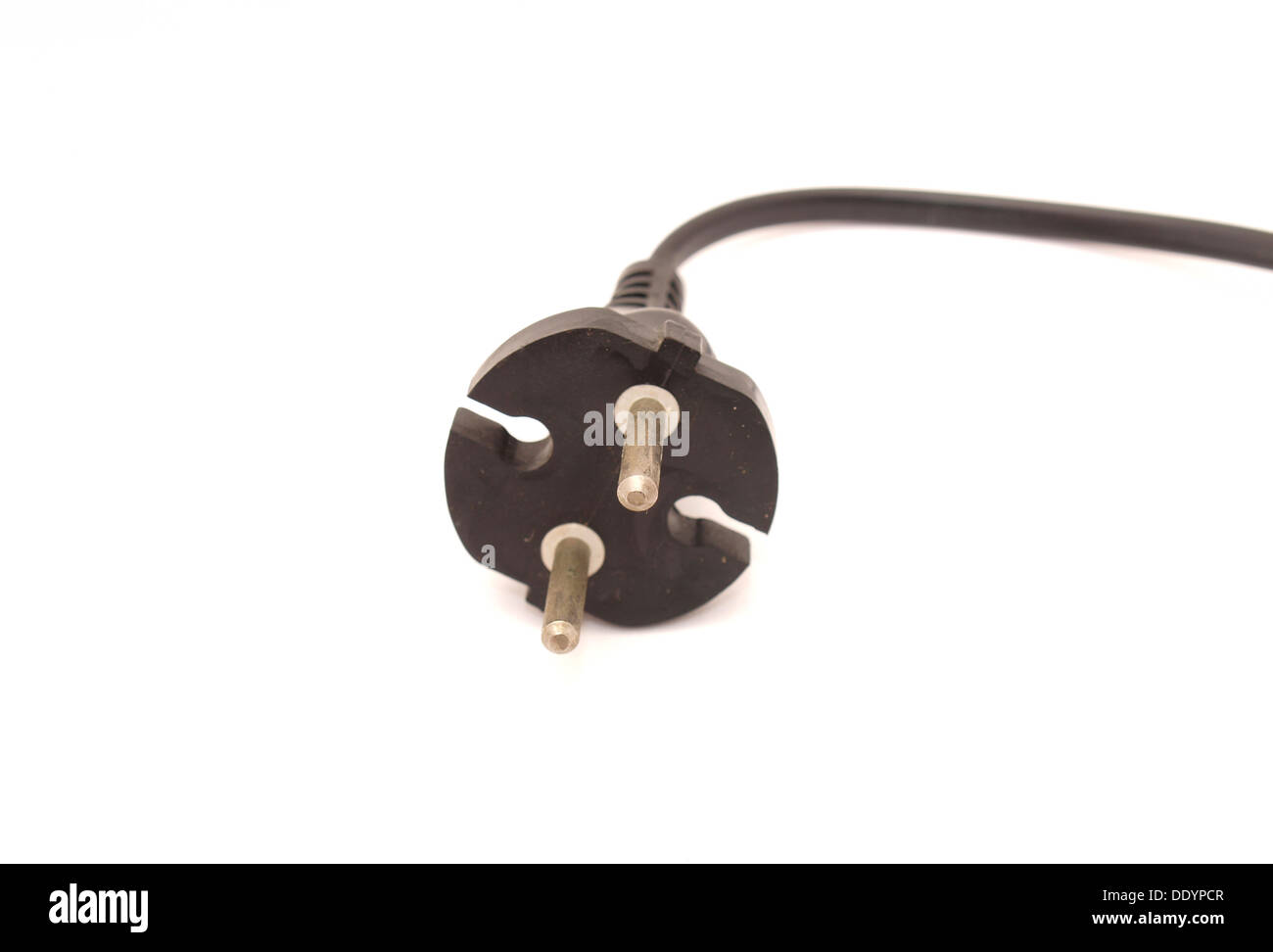 Power Cord on a white background Stock Photo - Alamy
