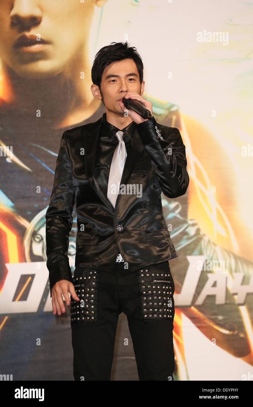 Singer Jay Chou attends celebration press conference after 3 concerts ...