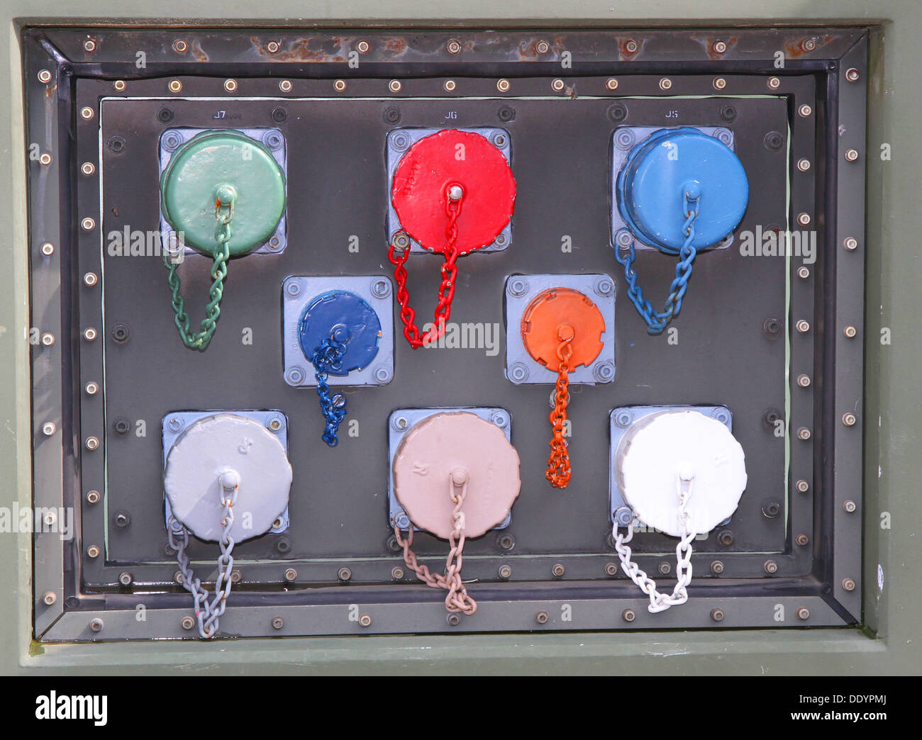 caps for sealing and tank connection interfaces with communications ...