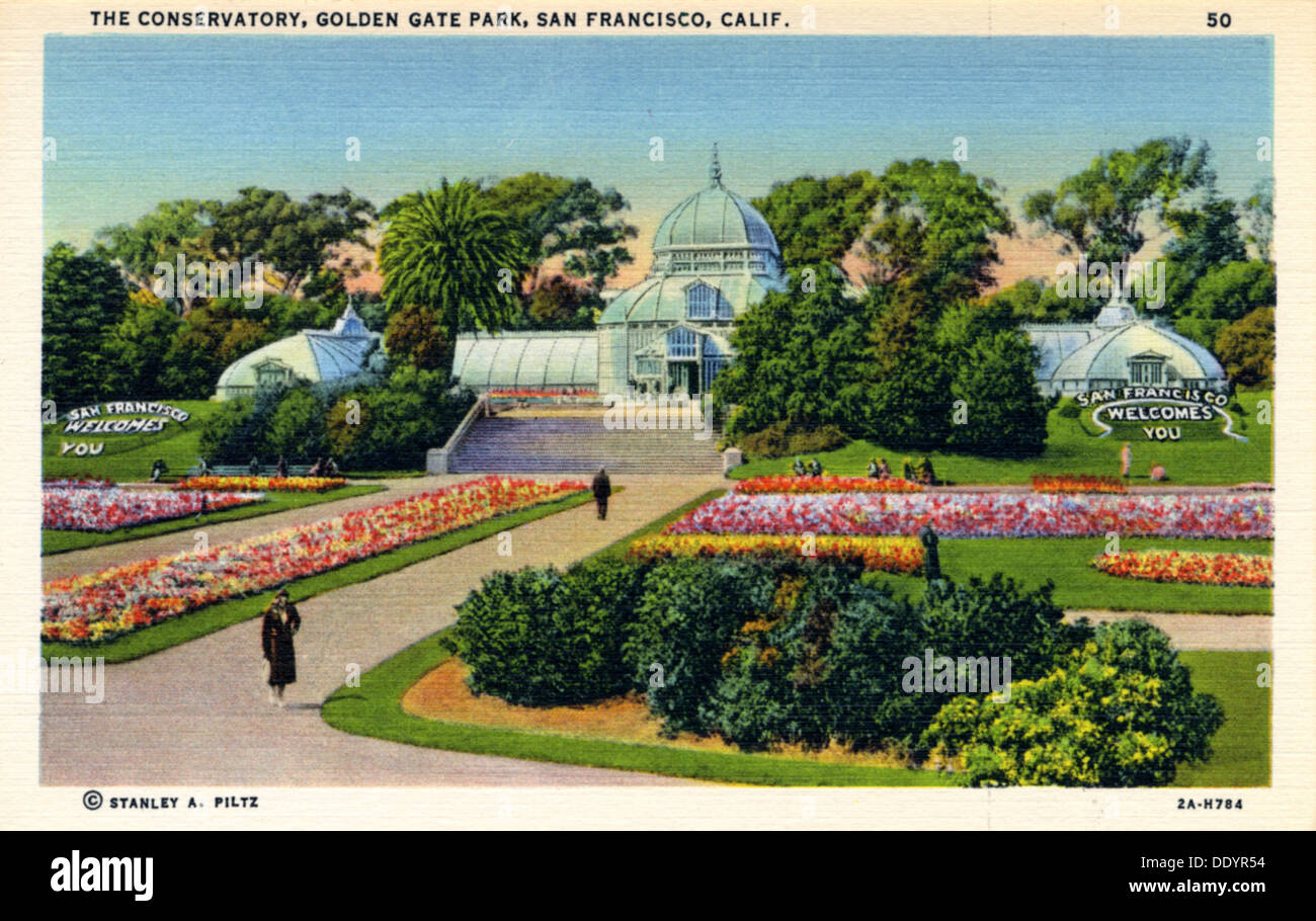 The Conservatory, Golden Gate Park, San Francisco, California, USA ...