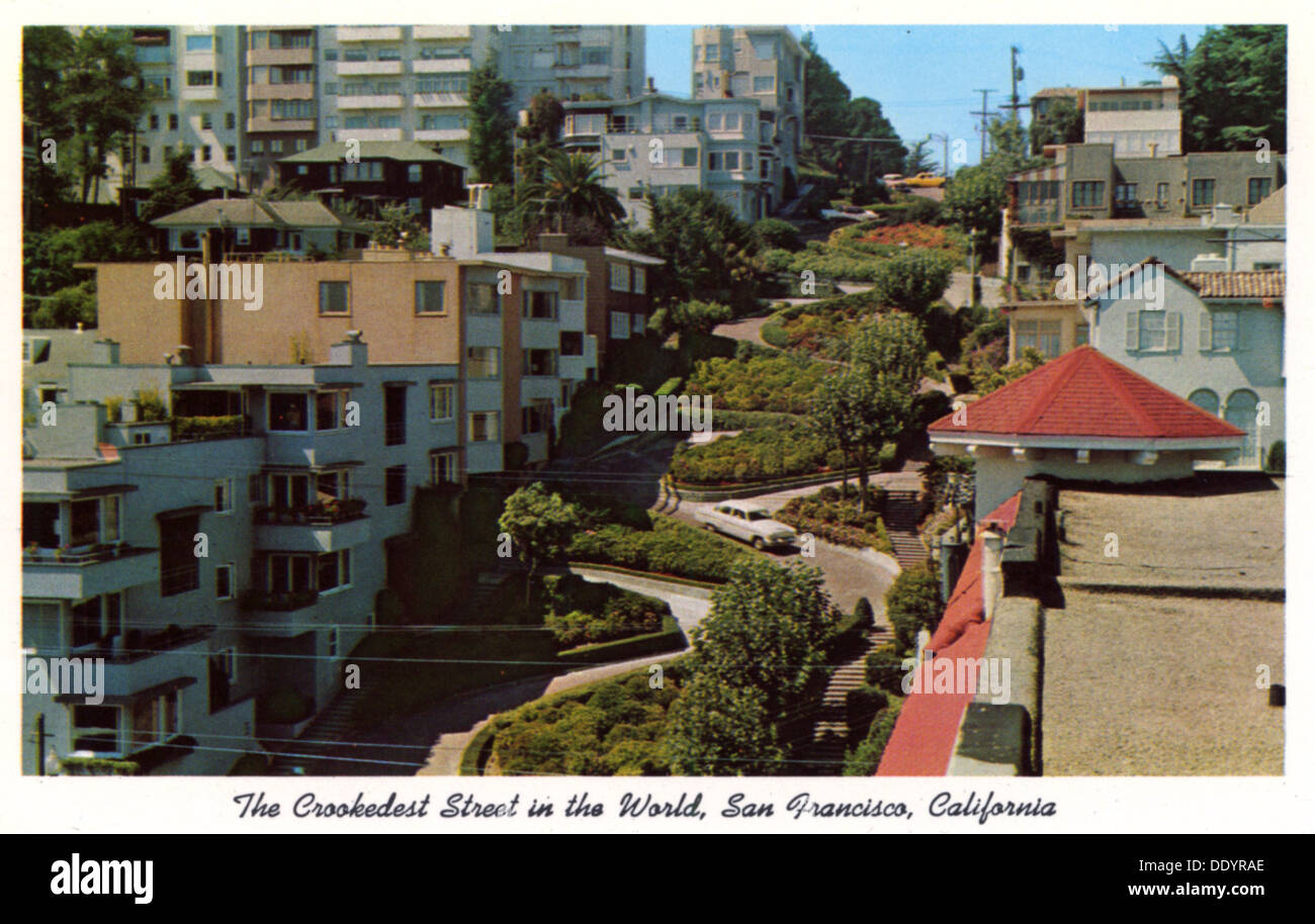 'Lombard Street, the Crookedest Street in the World, San Francisco ...