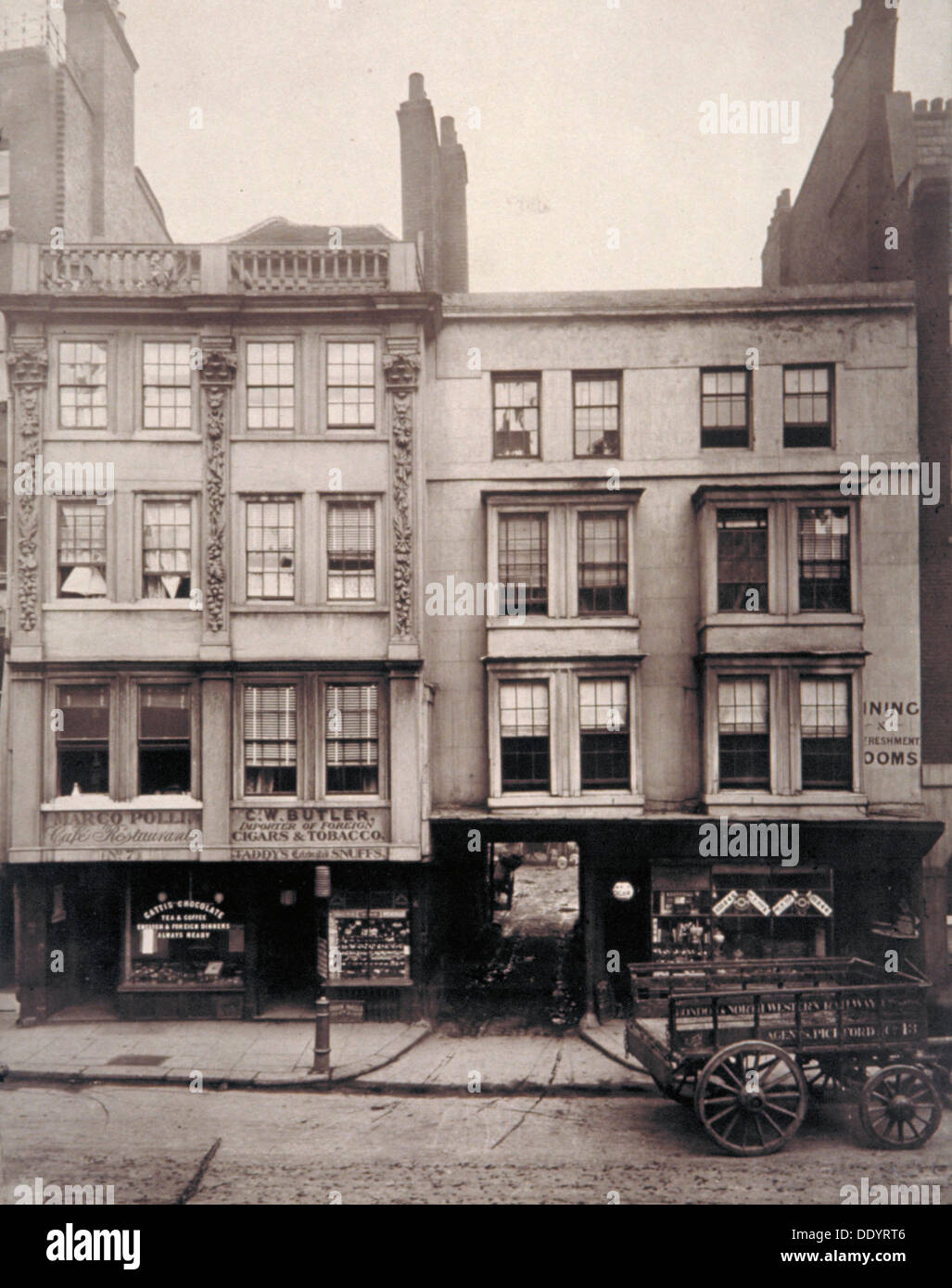 Aldersgate Street, City of London, 1879. Artist: Henry Dixon Stock ...