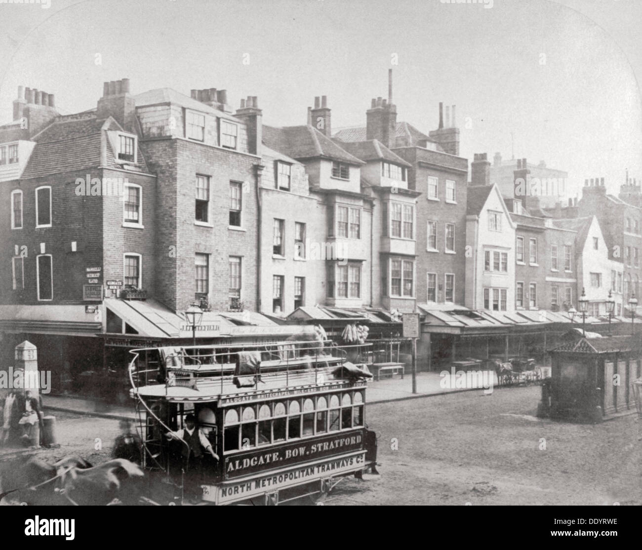 Buildings in Butcher Row, Aldgate High Street, City of London, c1875 ...