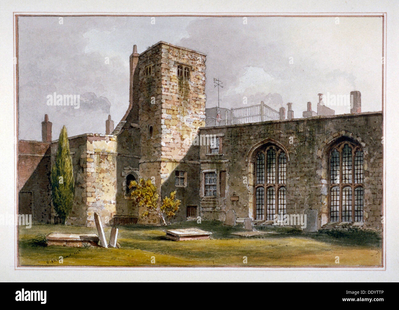 View of the Savoy Chapel, Savoy Palace, Westminster, 1819. Artist ...