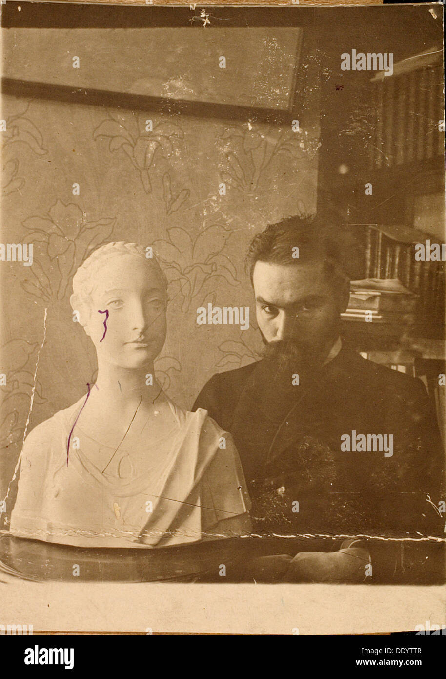 Valery Bryusov, Russian author and poet, 1900s. Artist: Unknown Stock ...