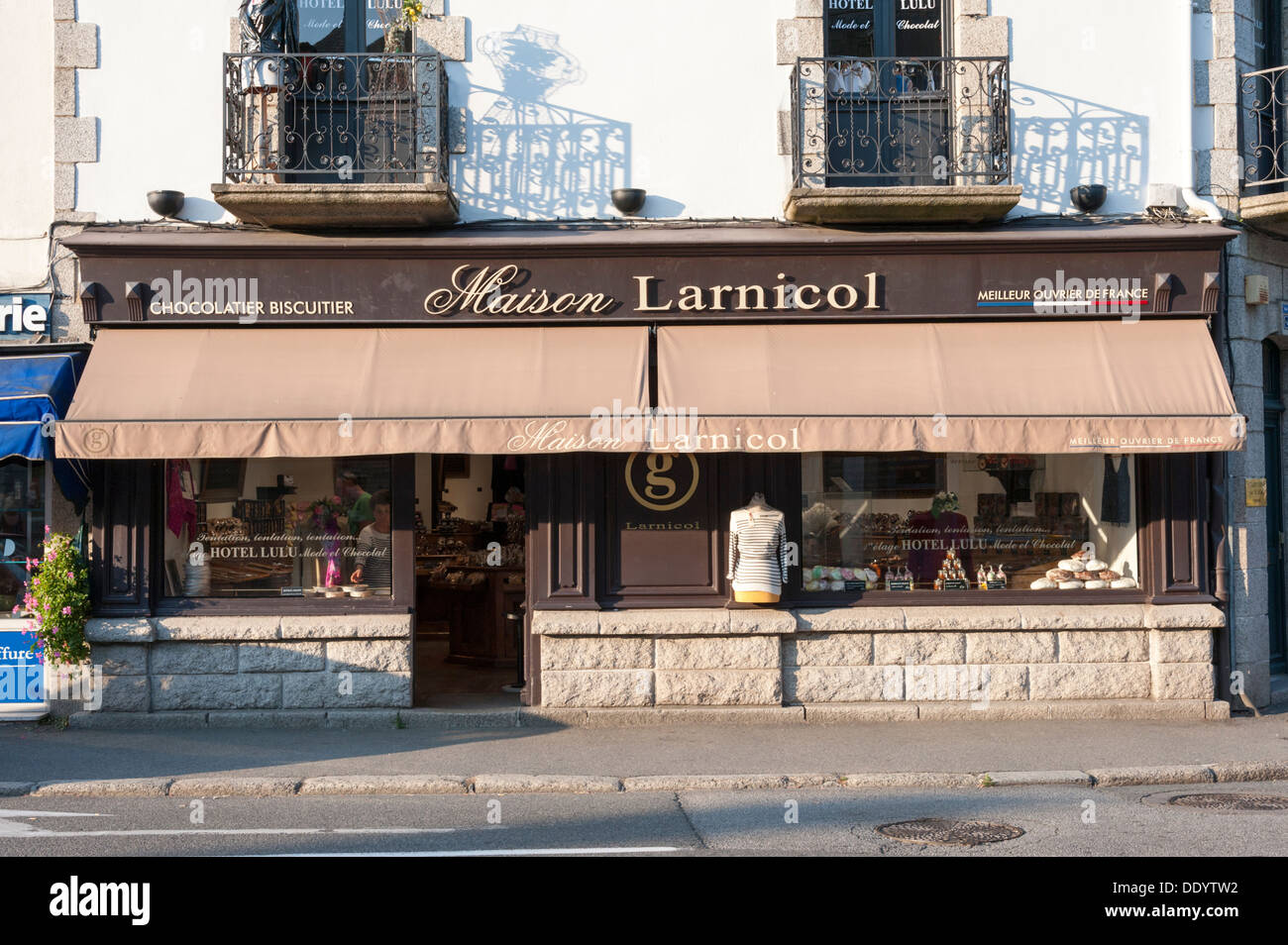 Maison Larnicol chocolate shop Pont Aven Brittany France Stock Photo ...