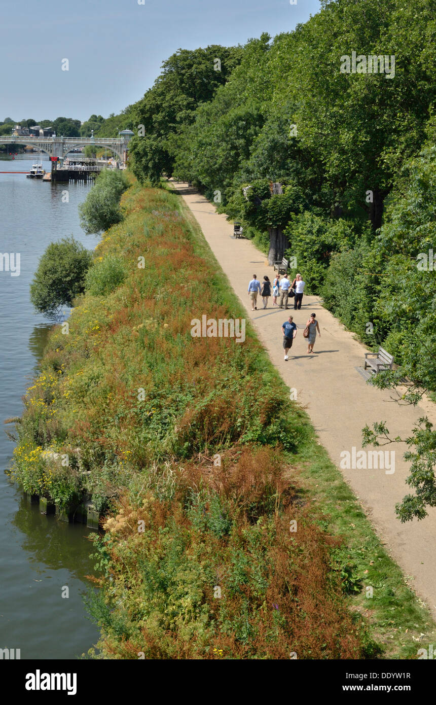 Thames path river kew london hi-res stock photography and images - Alamy