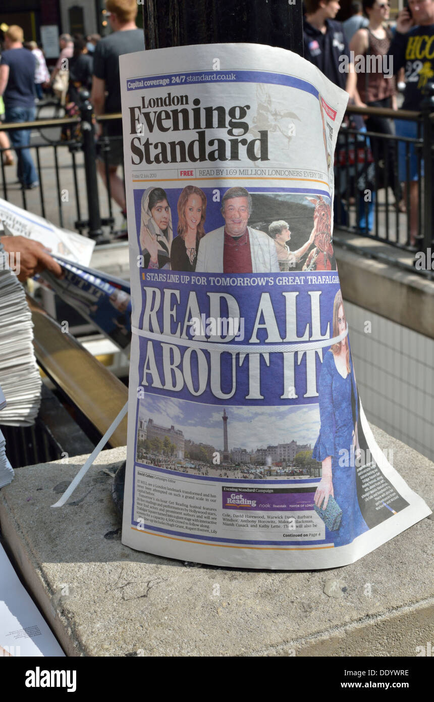 London evening standard front page hi-res stock photography and images ...