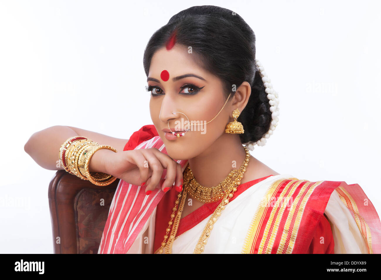Portrait of Bengali woman Stock Photo - Alamy