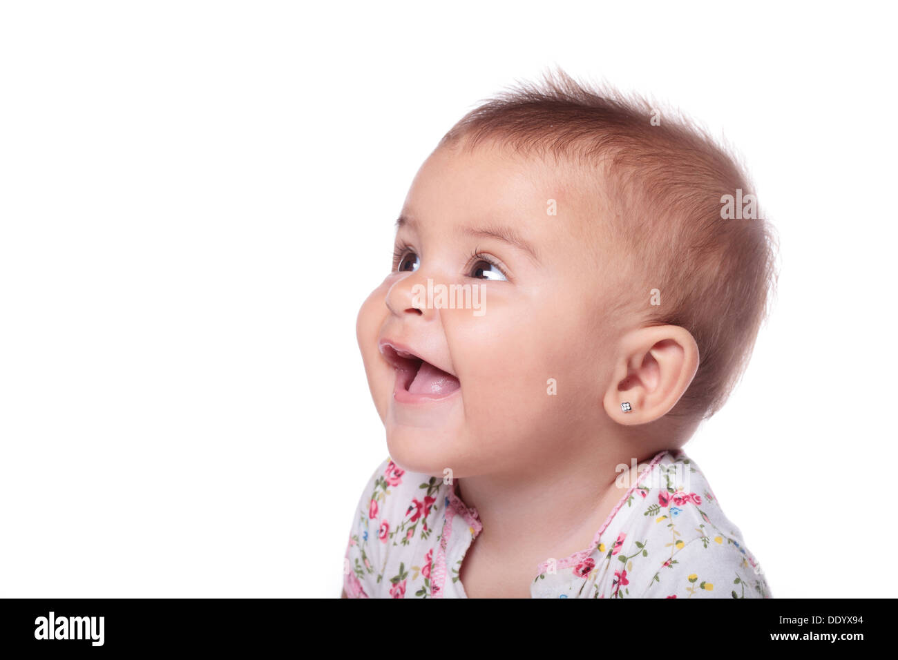 portrait of a beautiful baby smiling Stock Photo - Alamy