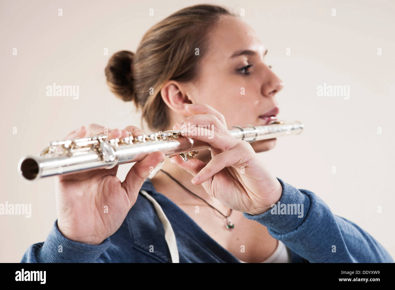 Hand blurred flute instrument hi-res stock photography and images - Alamy
