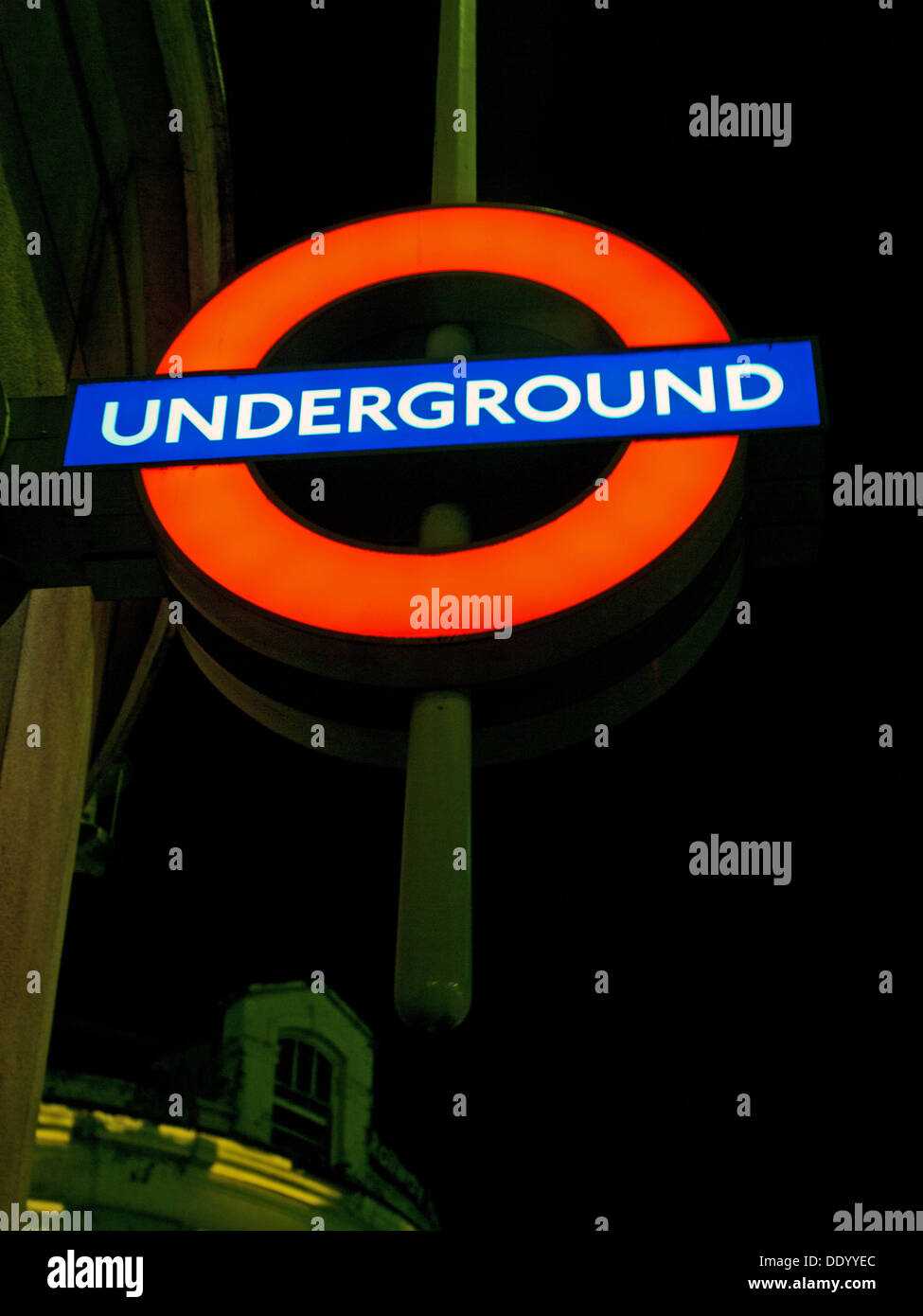 London Underground logo at Liverpool Street Underground Station, City ...