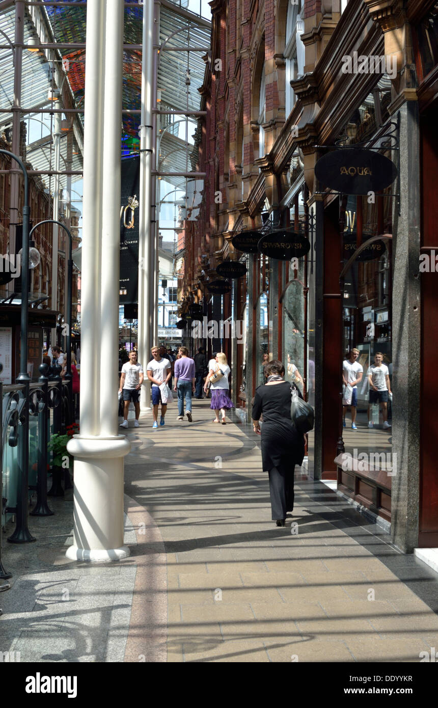 Victoria Quarter shopping centre, Leeds, South Yorkshire, UK Stock ...