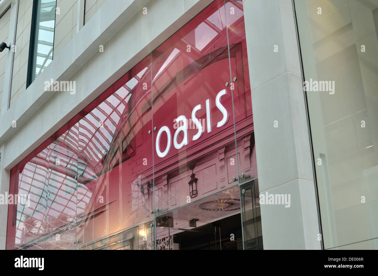 Oasis fashion store in Trinity Leeds shopping centre, UK Stock Photo ...