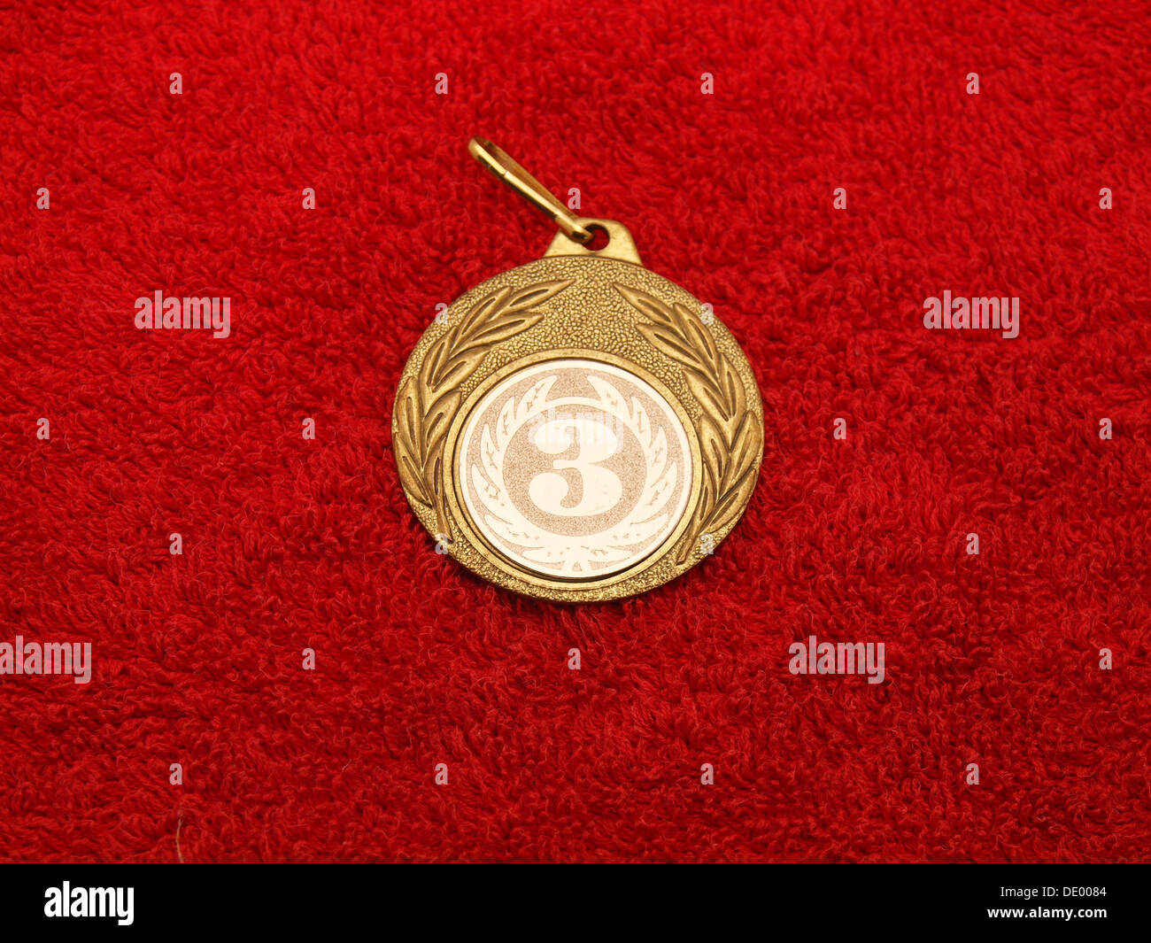 Medal on a fabric Stock Photo - Alamy