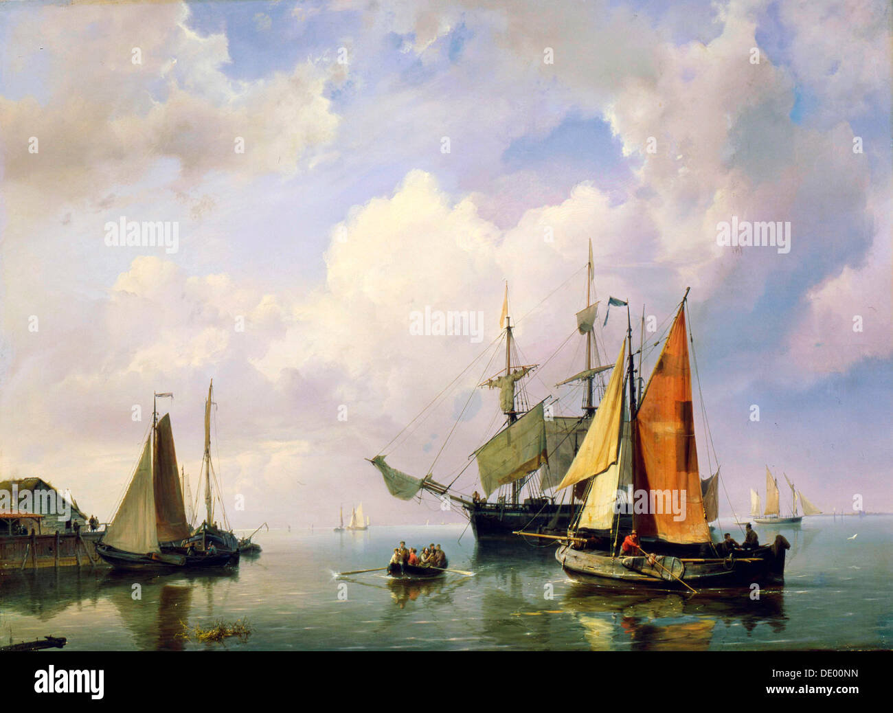'A Sea Landscape', mid 19th century. Artist: Marinus Adrianus Koekkoek ...