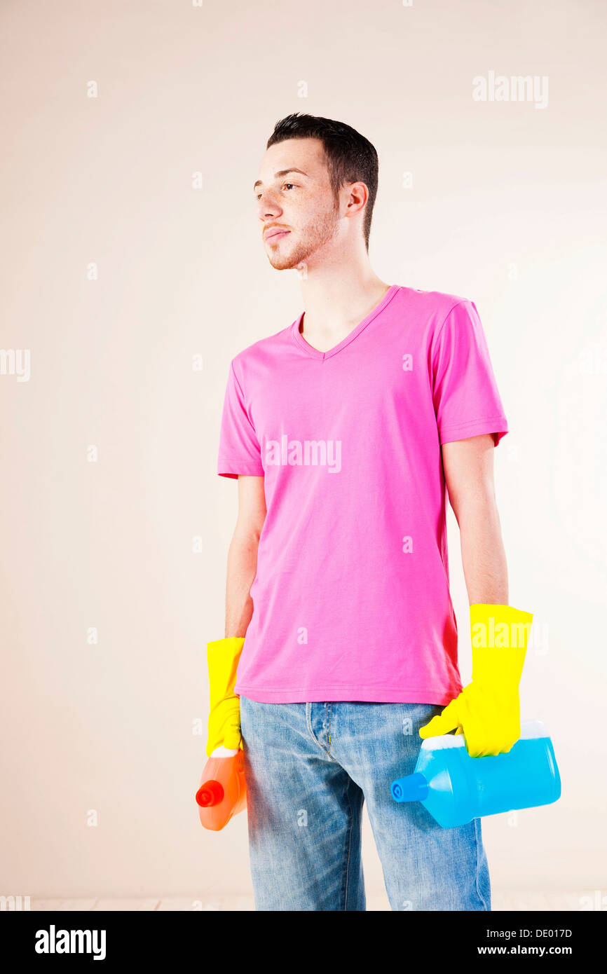 Cropped view man detergent hi-res stock photography and images - Alamy