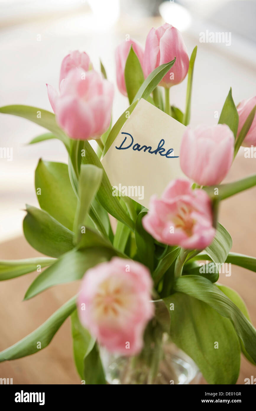 Danke with flowers hi-res stock photography and images - Alamy