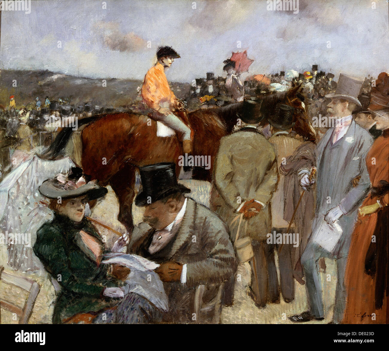 'Horseracing', 1888. Artist: Jean Louis Forain Stock Photo - Alamy