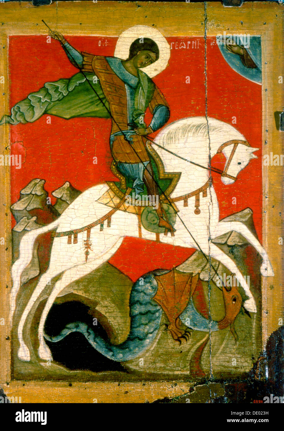Saint george fighting dragon hi-res stock photography and images - Alamy