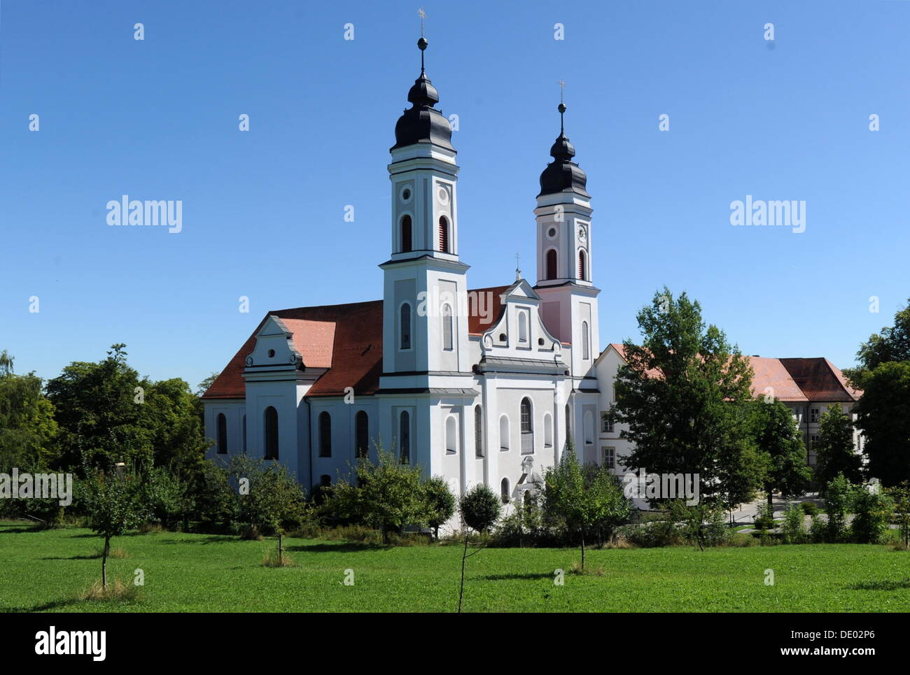 The Irsee monestary is pictured 03 September 2013. Photo: Tobias Hase ...